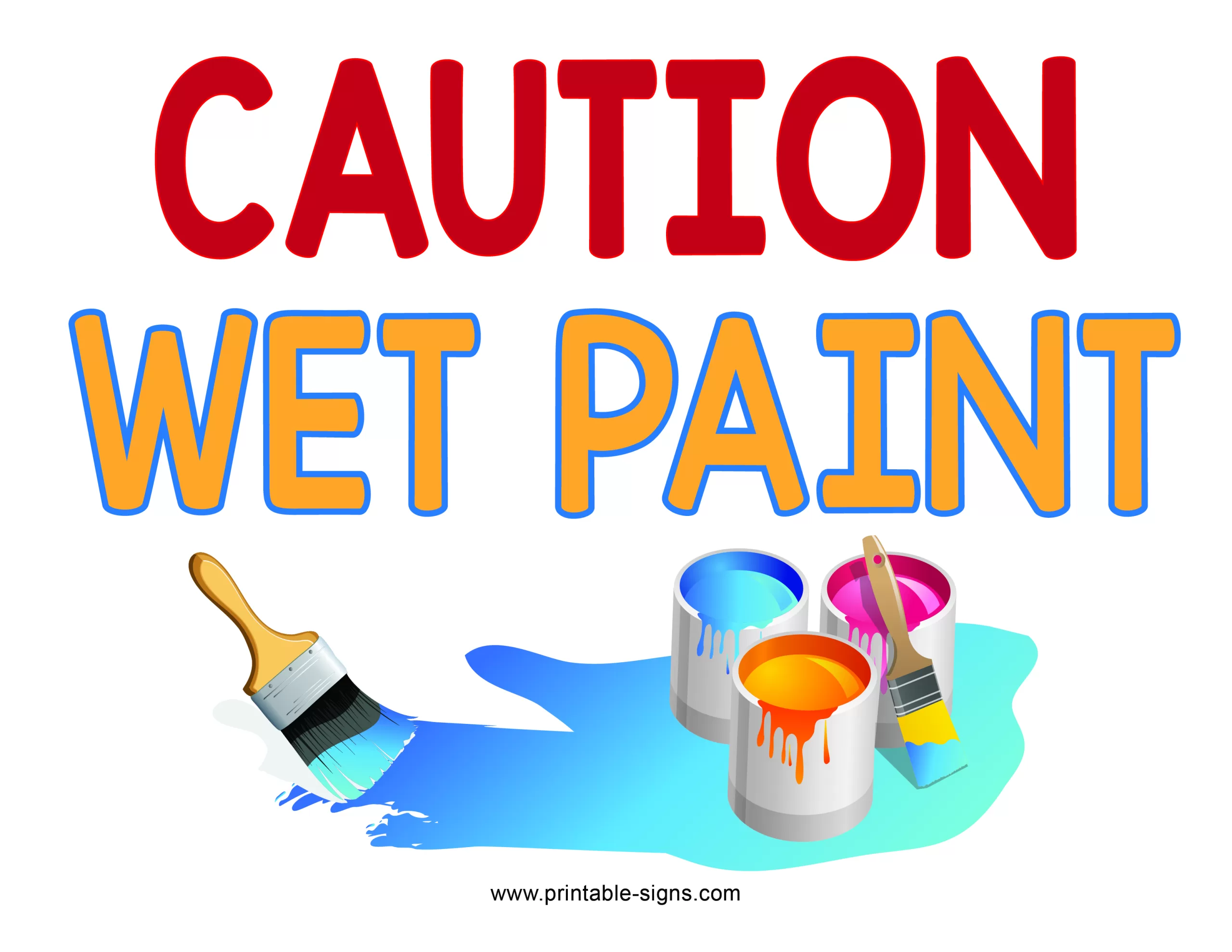 Wet Paint Sign Spanish