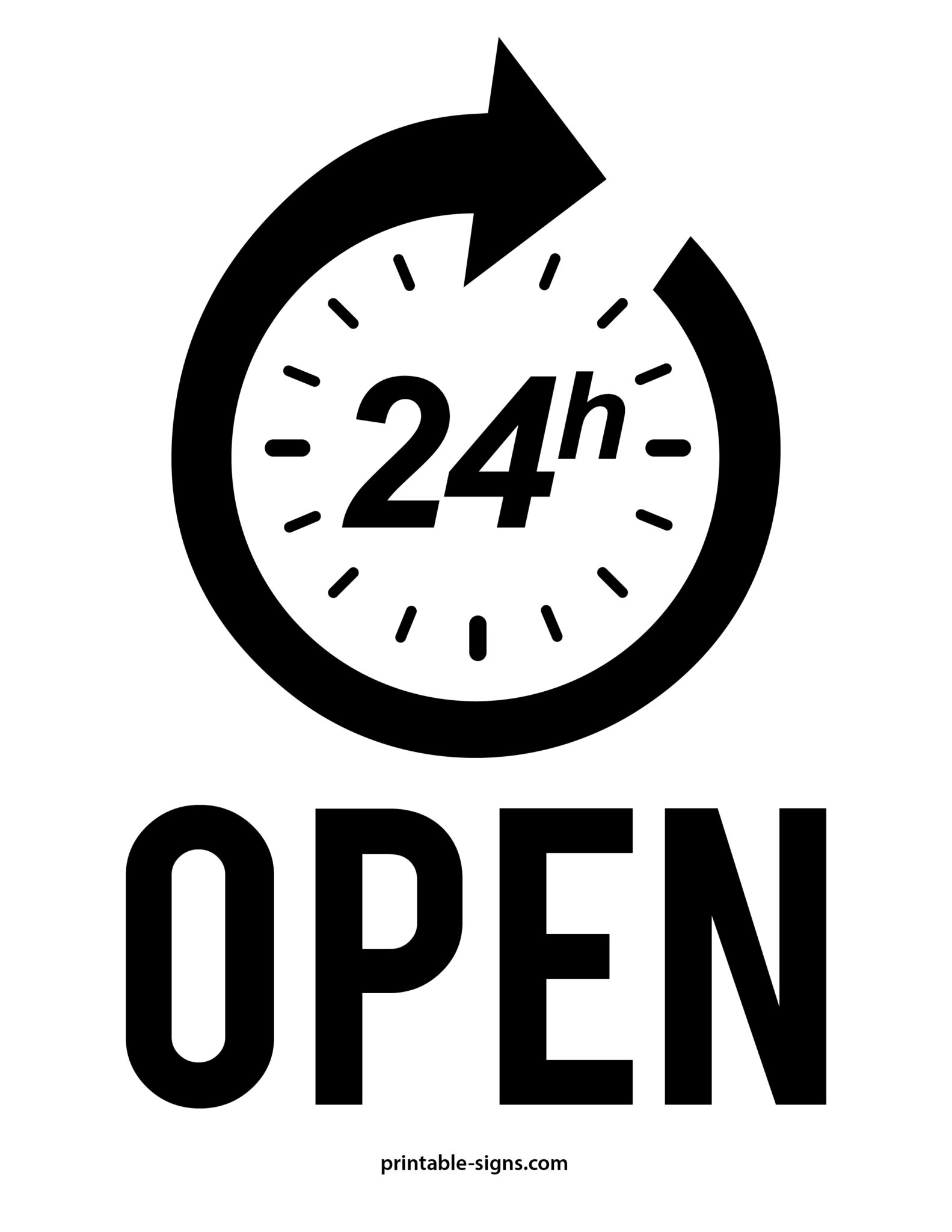 Our Opening Hours Sign - Printable Signs